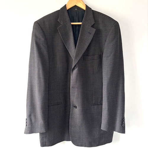 Woolmark Jacket Pure New Wool Ciro Citterio Mens Size 40 Reg Navy Blue ...