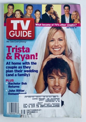 TV Guide Magazine September 27 2003 Trista Rehn and Ryan Suttler NY ...