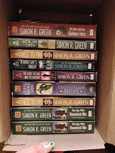 Lot of 7 Simon R. Green paperbacks, Deathstalker, Nightside, Secret ...