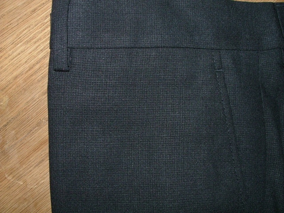 NEW WT ZANETTI DRESS PANTS SIZE 38 X 36 100% WOOL BLUE SOLID #130 | eBay