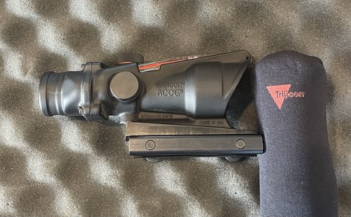 Early TRIJICON TA01 ACOG 4X32 RIFLE SCOPE JN8:12 W/Rail Mount | eBay