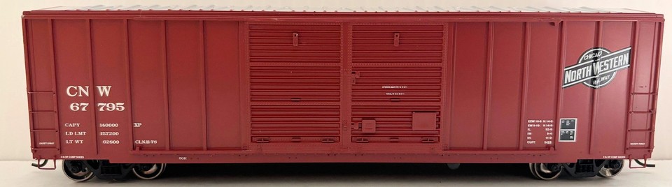 ATHEARN 92970 HO CHICAGO & NORTH WESTERN 50-ft FMC CENTERED DD BOX CAR ...
