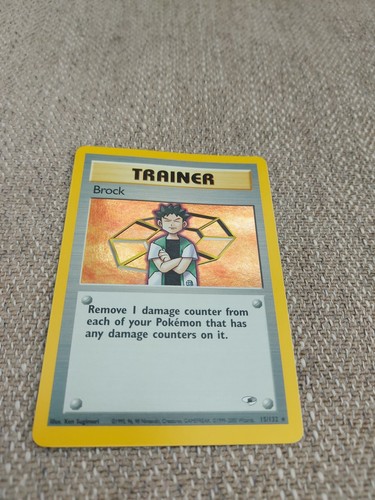 Pokemon Cards Heroes Tainer Card Brock. 15/132 | eBay