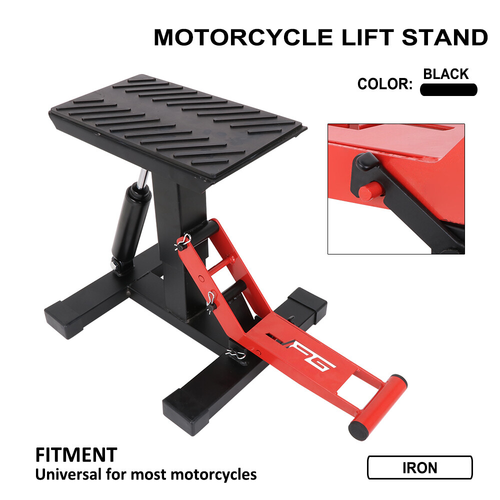 Dirt Bike Jack Stand Lift Motorcycle Adjustable Heavy Duty Lift Stand ...