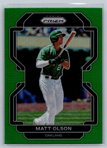 2022 Prizm Green Prizm Color Match #148 Matt Olson Oakland Athletics | eBay