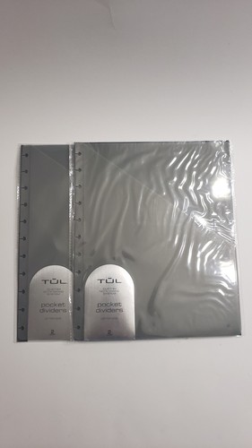 TUL Discbound Pocket Dividers, Letter Size, Pack of 2 x 2 packages for ...