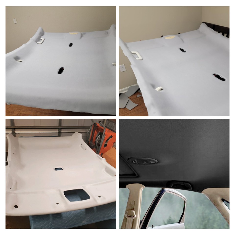 Automotive Roof Lining Headliner Materials Flat Knit Texture Come with ...