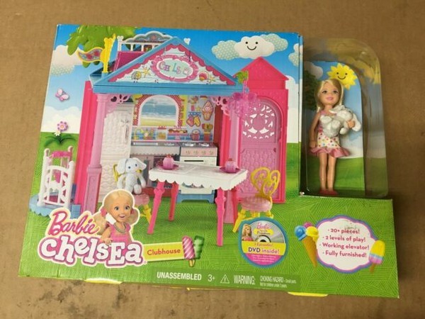 Barbie Chelsea Playhouse Playset Clubhouse 2014 Mattel #cmy37 Doll ...