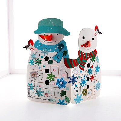 "Ad11", Snowman advent calendar, Christmas advent. Handmade in the UK ...