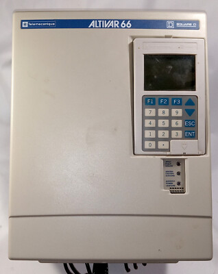 1 USED TELEMECANIQUE ATV66U72M2 5 HP DRIVE W/VW3A6 6206 KEYPAD ***MAKE ...