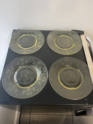 Grouping Of Amber Hazel Atlas Dinnerware Florentine #2 | eBay