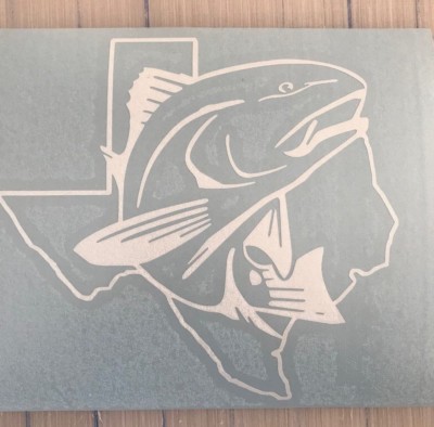 Redfish Texas Decal Sticker - Multiple Sizes and Colors - Gulf Fishing ...