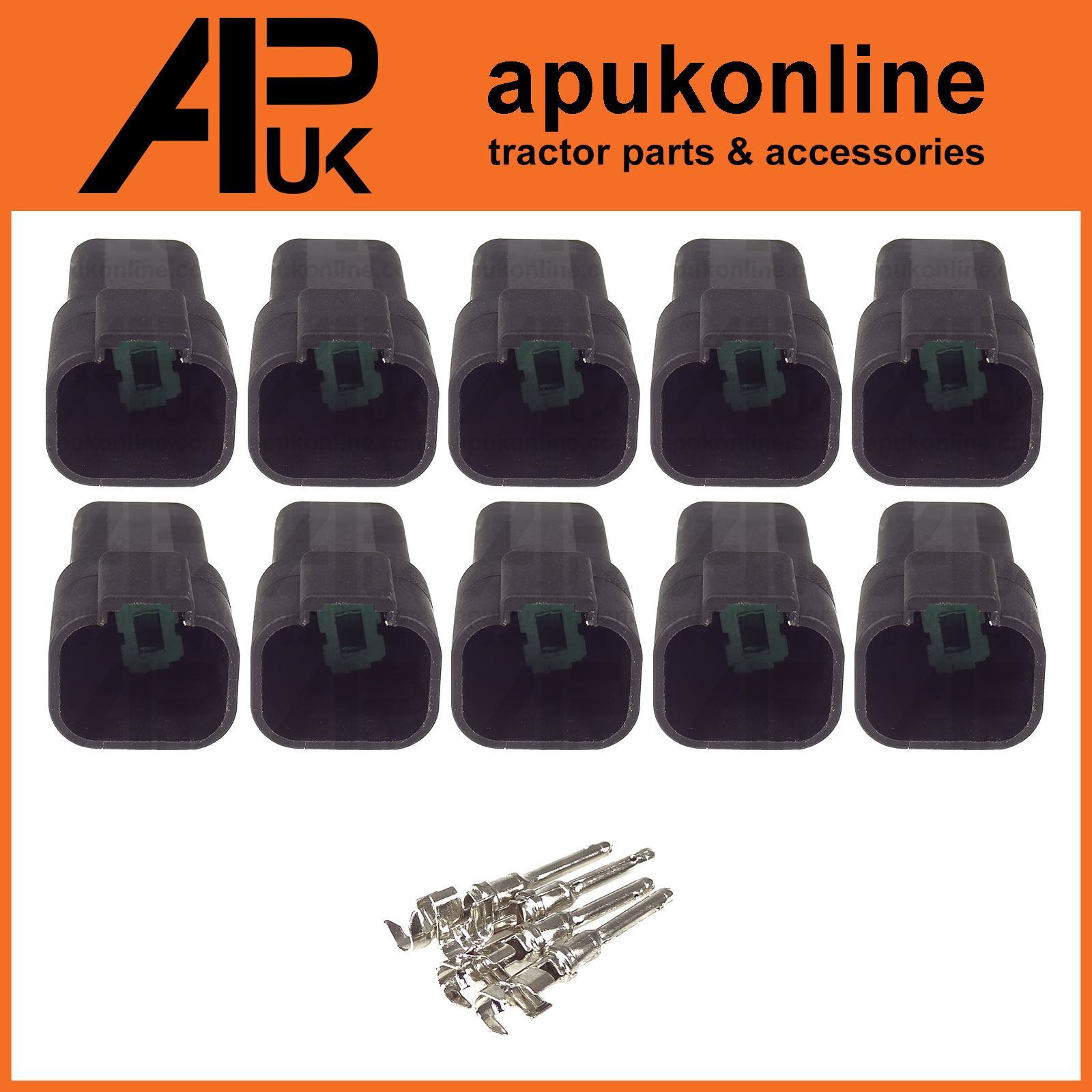 10x Female 4 Pin Male Connector Plug for John Deere Tractor Combine ...