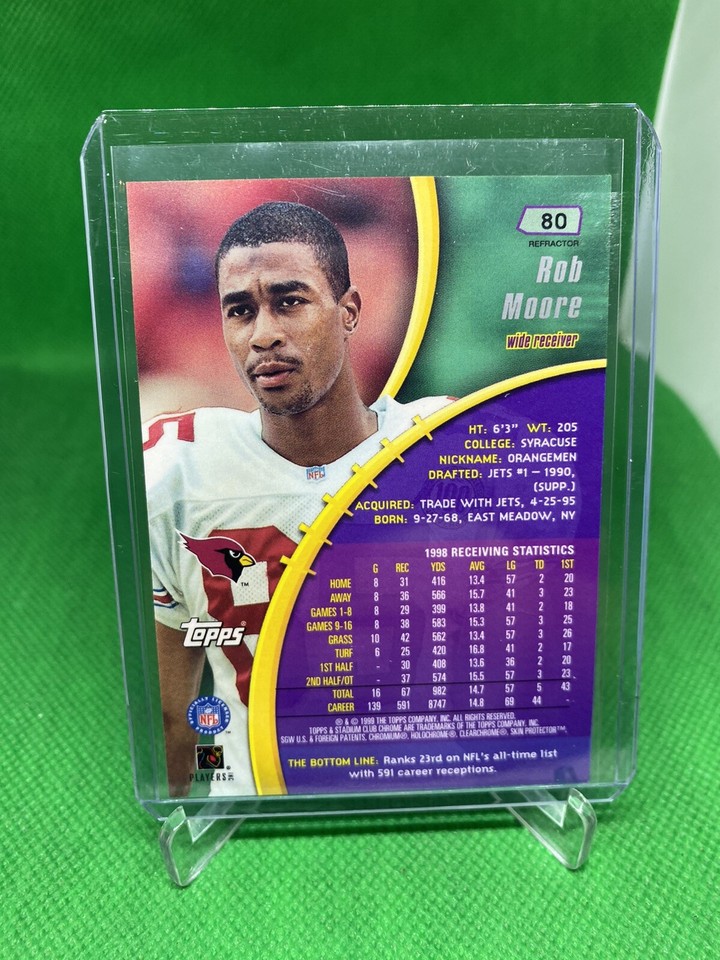 1999 Stadium Club Chrome Refractors Cardinals Football Card #80 Rob ...