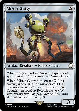 Magic MTG - Mister Gutsy - Univers Infinis : Fallout - MINT/NMINT - FR ...
