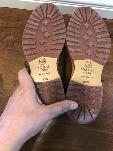 moral code Mens Brown Leather Oxford Shoes Size 8.5 US | eBay