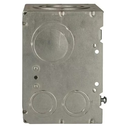 Raco 260 Electrical Box, 66.7 Cu In, Data Box Type, 2 Gangs, Steel ...