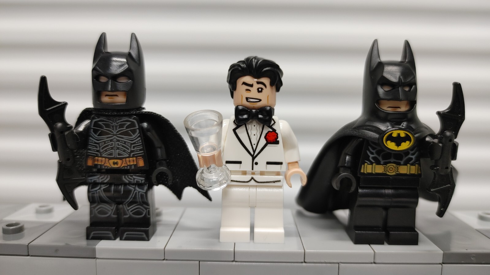 LEGO Bruce Wayne (SH308) Tim Burton's (SH607) Batman The Dark Knight ...
