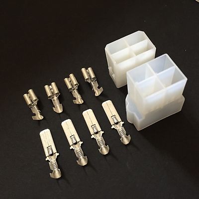 FASTON TERMINAL & CONNECTOR 4 WAY, UL, RoHS,10 PCS p/kit, 6.3mm (.250 ...