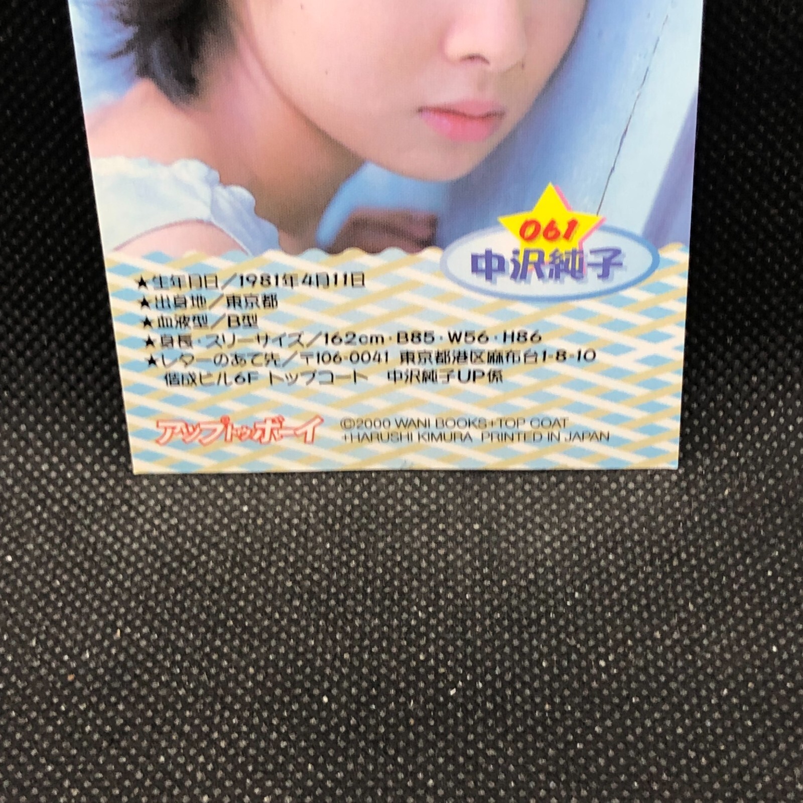Junko Nakazawa Card 061 UP TO BOY bikini Girl model Japanese 2000 Idol ...