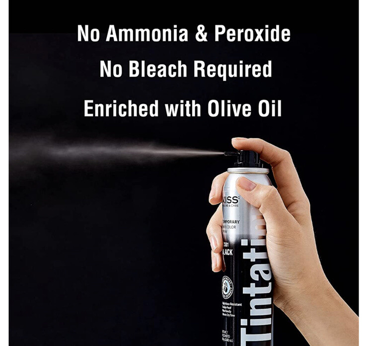 BL Kiss Tintation Temporary Color Spray Black 6 Oz ( BLACK) | eBay