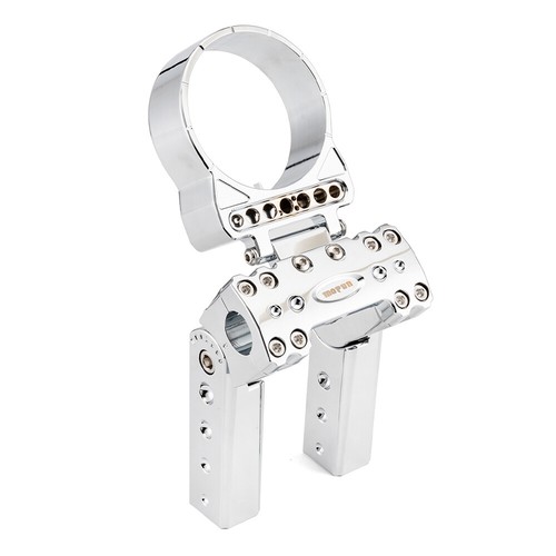 6" Handlebar Risers Clamp w/Gauge Housing Bracket for Harley Sportster ...