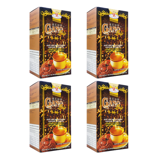 4 Boxes Gano Excel Ganocafe 3 in 1 Ganoderma Coffee Cafe Latte Gourmet ...