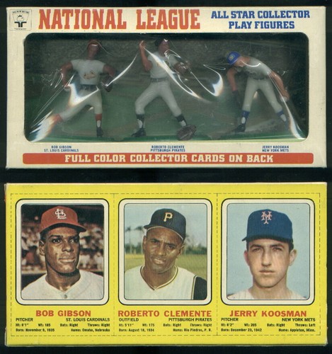 1970 Transogram NL Complete Box Roberto Clemente Bob Gibson Jerry ...