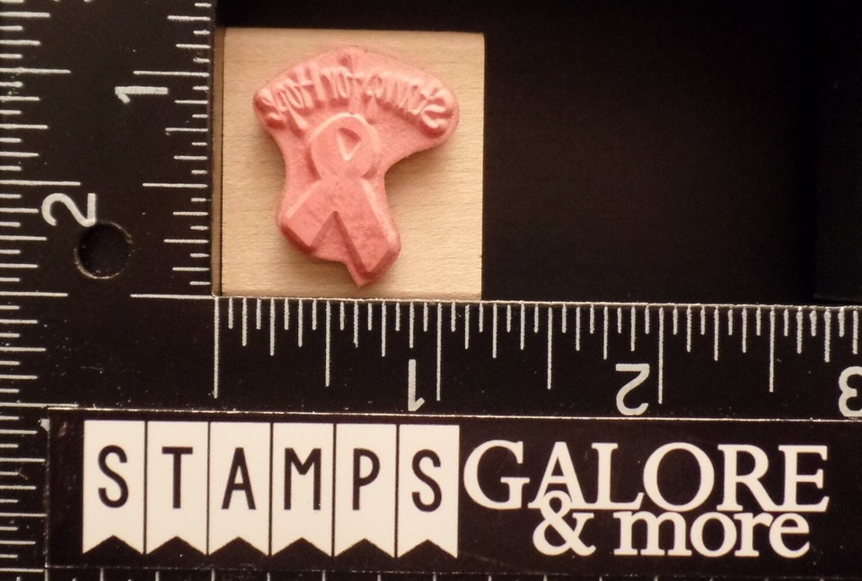 Hampton Art Rubber Stamps 0102 STAMP FOR HOPE RIBBON CANCER #T41 | eBay