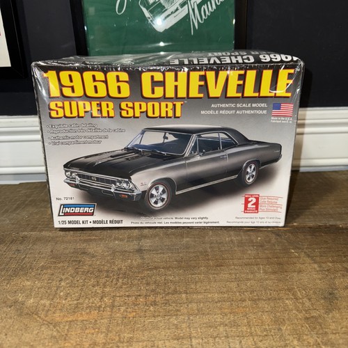 2008 Lindberg 1:25 Scale 1966 Chevy Chevelle Super Sport SS Model Kit ...