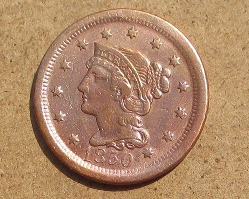 U.S.A. 1850 Copper 1 Cent Coin KM#67 | eBay