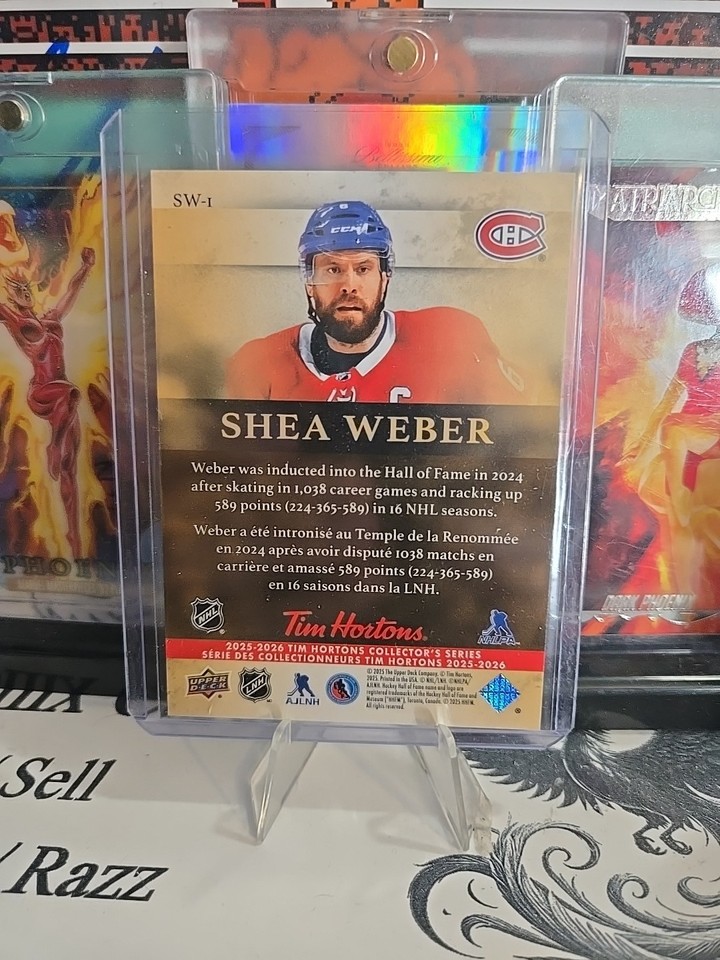 25-26 SHEA WEBER Tim hortons RARE 1/12 000 Pack | eBay