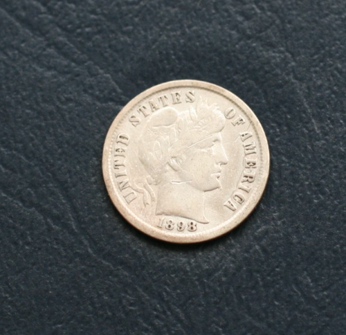1898 BARBER SILVER DIME *VERY GOOD DETAILS* | eBay