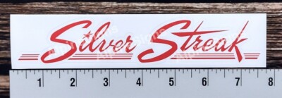 Vintage Silver Streak trailer RV sticker decal | eBay