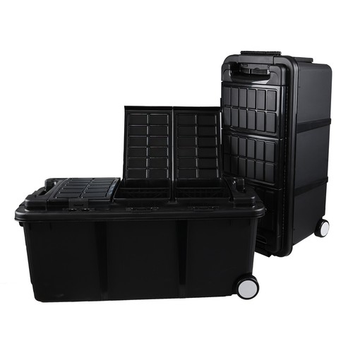 Cand 20 Gallon Heavy Duty Wheeled Industrial Tote Plastic Storage Boxes ...