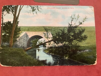 Culvert near Monroe Wisconsin Postcard | eBay