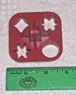 (638) Vintage - Tupperware #730-11 Red Canape Dough Cookie Cutter | eBay