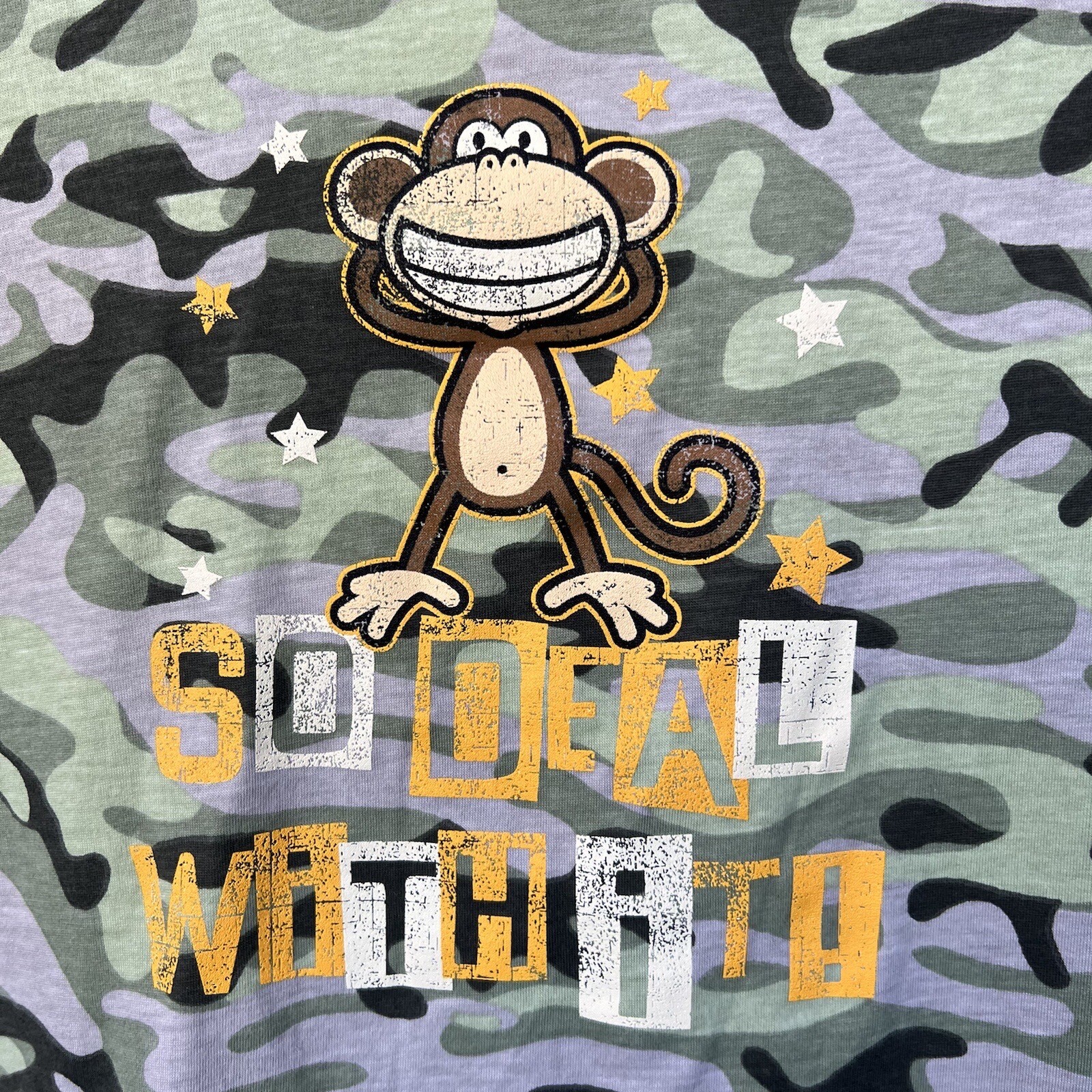 Vintage Y2K 2000s Bobby Jack Camouflage T Shirt Double Sided Size ...