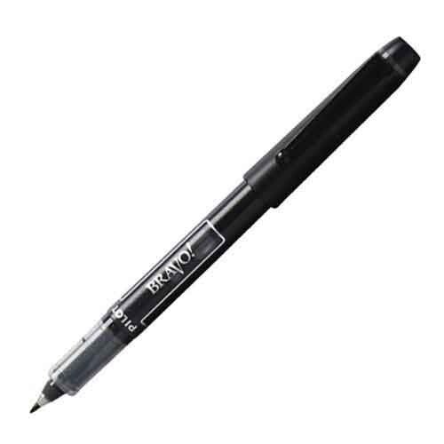 Pilot Bravo! Marker Pen Bold Point 0.9mm Black Water Based Ink Office ...