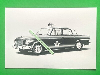 Found 4X6 PHOTO of Old 1963 Studebaker LARK Police Traffic Patrol Car ...