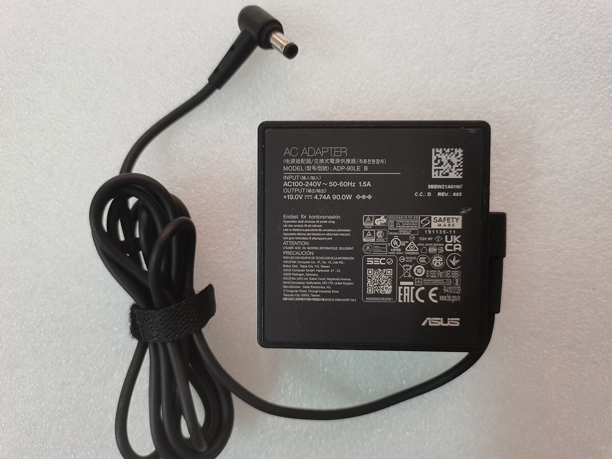 Genuine Asus Laptop Charger AC adapter Cord 90W 19V 4.74A ADP-90LE B 5 ...