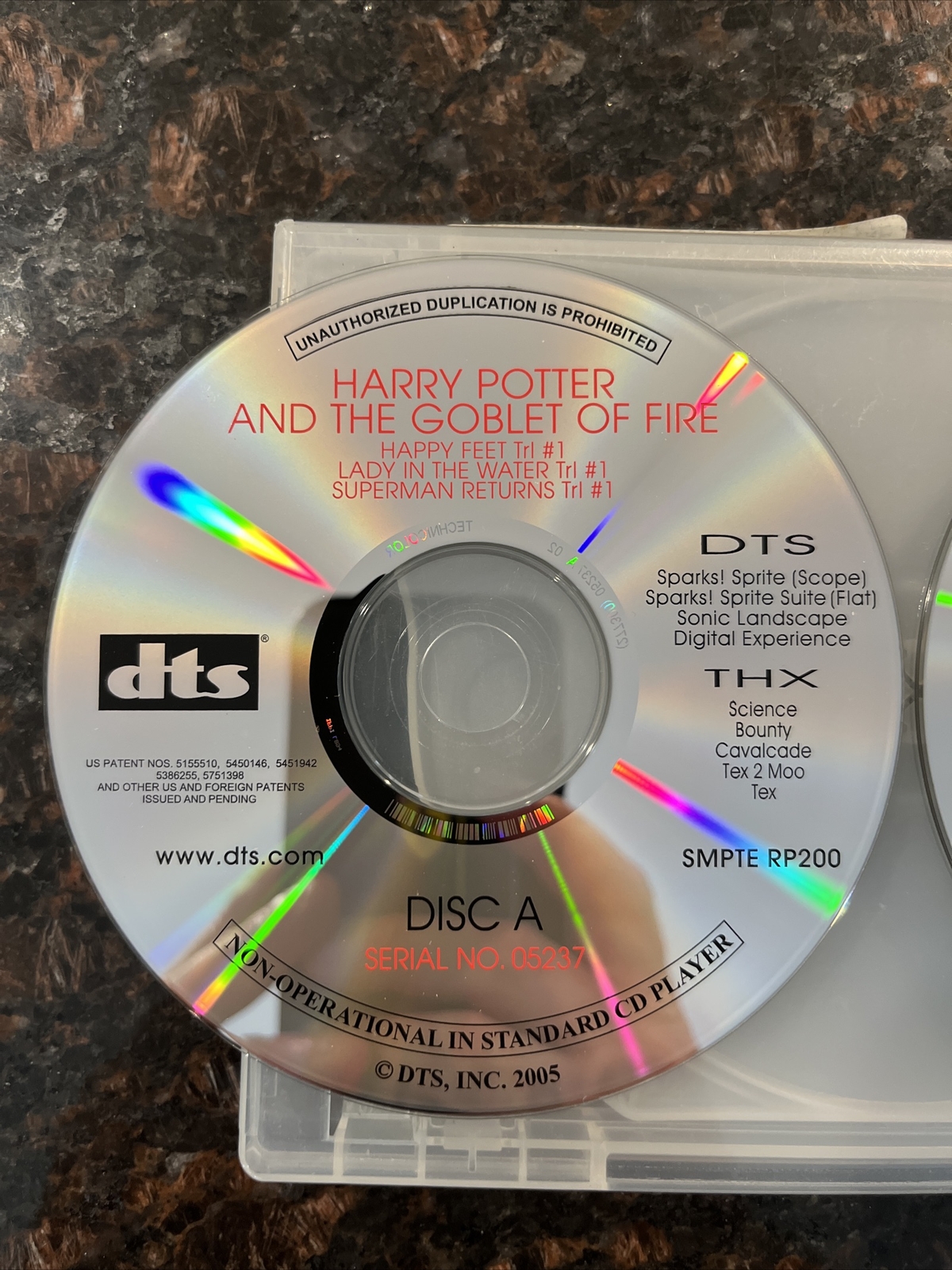Movie Theater Sound DTS THX Disc Set - Harry Potter and the Goblets of ...