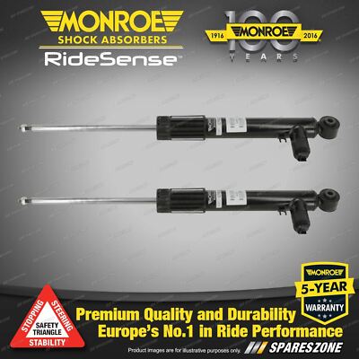 2 x Rear Monroe Ridesense Shock Absorbers for Audi Q2 GAB GAG 1.4 2016 ...