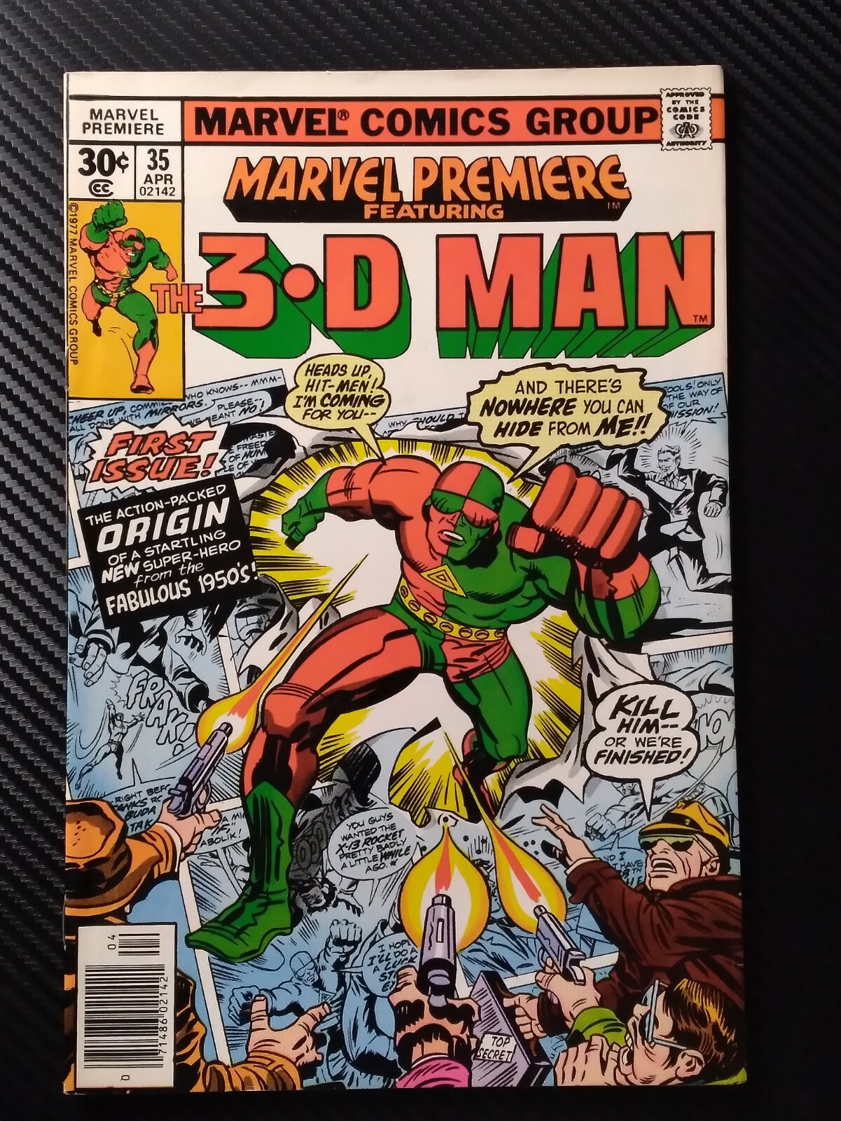 1977 The 3-D Man Marvel Comic Book #35 "First Issue" Nice | eBay