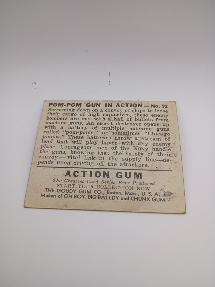 Action Gum #92 Pom Pom Guns In Action | eBay