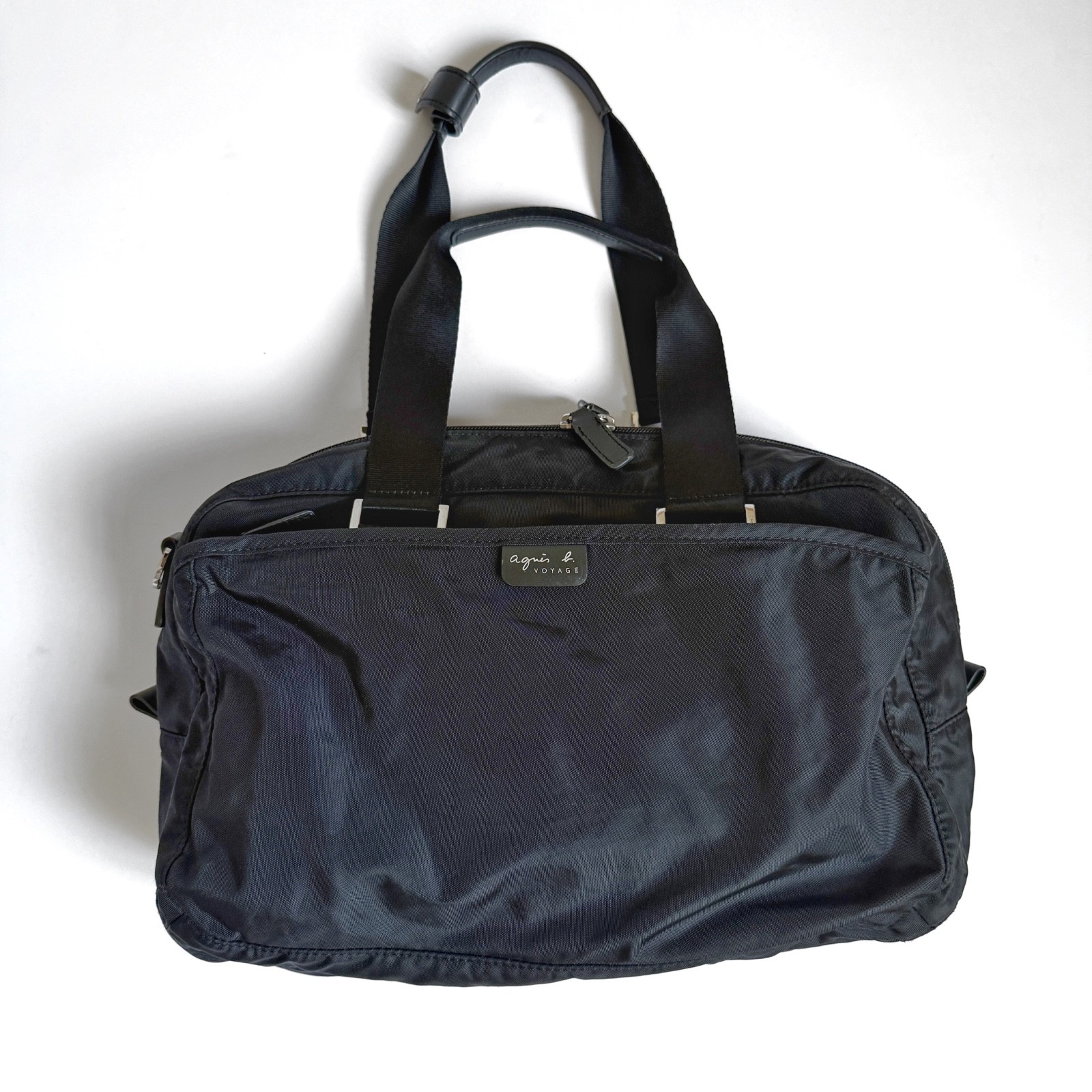 Agnes b VOYAGE Travel Bag Black Nylon Carry On Tote J… - Gem