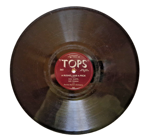 5 VINTAGE 78 TOPS RECORDS/MIMI MARTEL/IN ALBUM & BING CROSBY DECCA ...