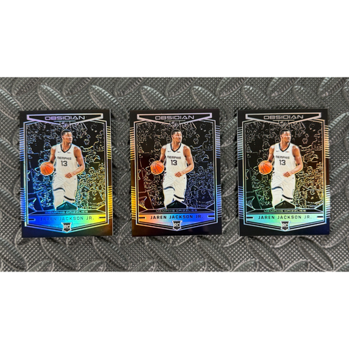 Lot of 3 - Jaren Jackson Jr. 2018-19 Panini Obsidian RC Preview #581 ...