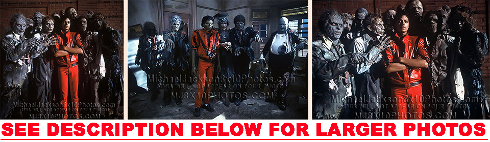 MICHAEL JACKSON THRILLER CAST SHOOT 3xRARE8x10 PHOTOS | eBay