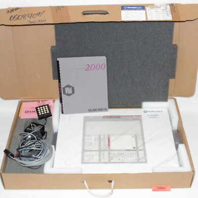NUMONICS TABLET GRAPHIC DIGITIZER 2200 12”x17” w/ Box, Manual, 16 ...